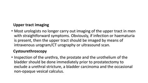 Benign Prostatic Hyperplasia Luts Management Ppt
