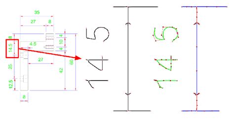 Raster Drawing With The Highlighted Region Showing The Thinned Pixels