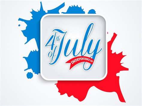 July Month Clip Art Signs