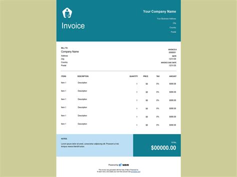 An Html Invoice Template Developed Upwork