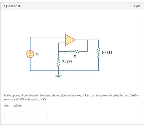 solved in the op amp circuit shown in the figure above