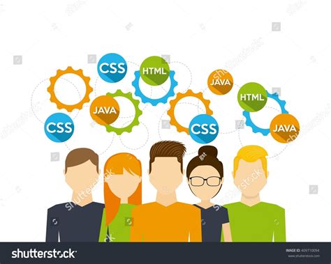 Programming Language Design Stock Vector Royalty Free 409710094 Shutterstock