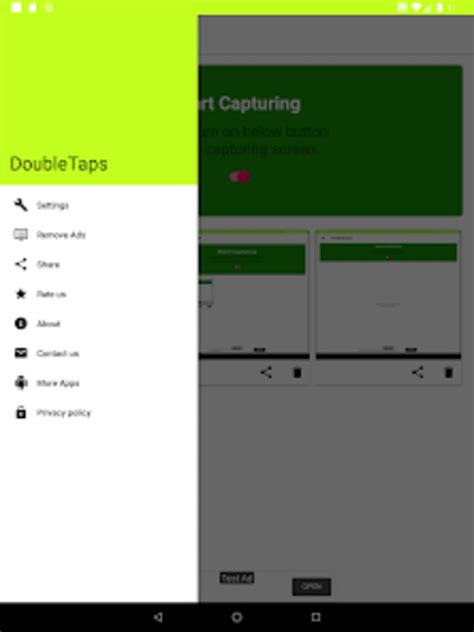 doubletap a screenshot appli for android download