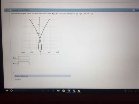 solved find the unit tangent vector t t and unit normal