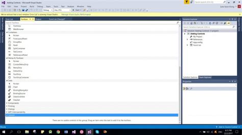 Visual Basic Lesson Adding Controls To The Form Learn Visual Basic Programming VB