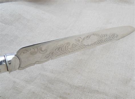 Antiques Atlas Edwardian Silver Handled Cake Knife Sheffield 1907