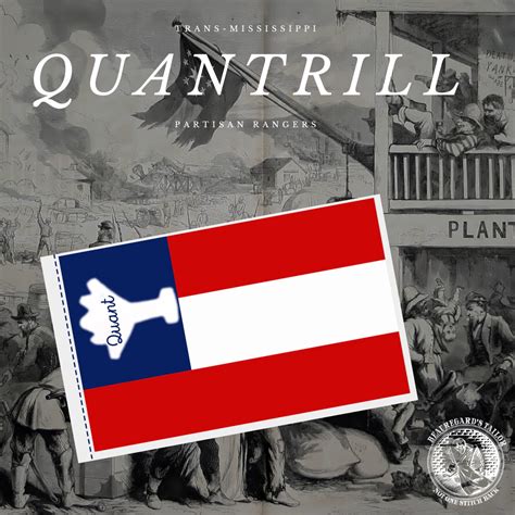 Quantrill Partisan Rangers Olathe Flag Stickers Beauregards Tailor