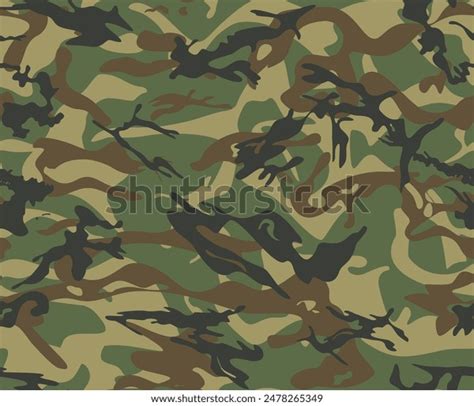 Modern Camouflage Military Uniform Texture Modern Stock Vector Royalty Free 2478265349