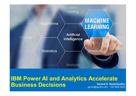 ibm powerai and analytics accelerate business decisions ppt