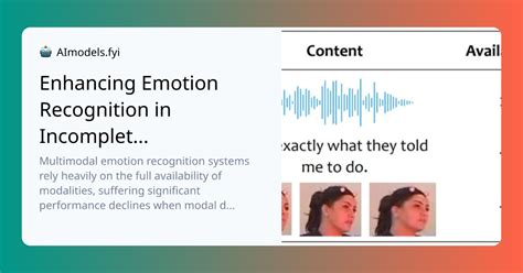 enhancing emotion recognition in incomplete data a novel cross modal