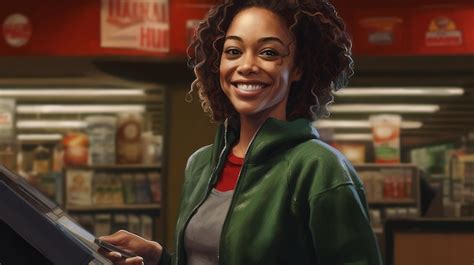 Premium Ai Image Woman Shop Assistant