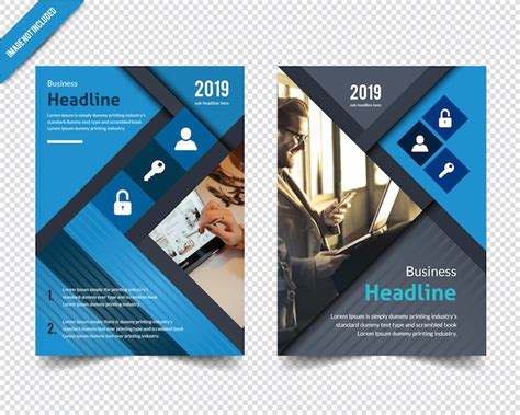 Premium Vector Abstract Rectangle Brochure Design