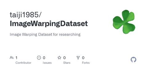 Github Taiji1985 Imagewarpingdataset Image Warping Dataset For