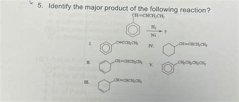 Solved Identify the major product of the following | Chegg.com