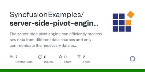 Github Syncfusionexamplesserver Side Pivot Engine For Blazor Pivot