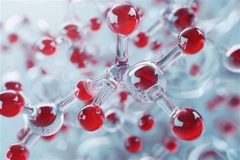 Premium Photo Molecular Bonding Model With Chemical Compounds On White Background