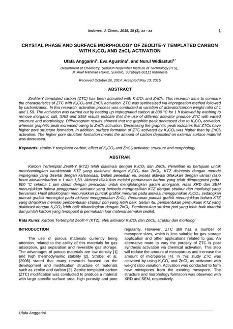 Pdf Crystal Phase And Surface Morphology Of Zeolite Y Templated