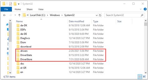 Windows Driver Location System Drivers DriverStore Folder MiniTool