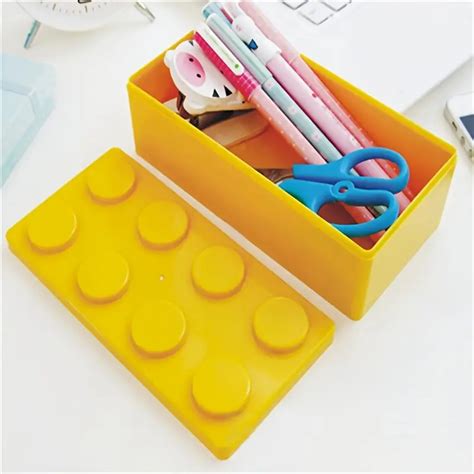 Premium Stackable Building Blocks Storage Box Stationery Temu