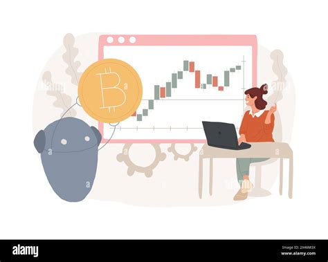 Crypto Trading Bot Isolated Concept Vector Illustration Stock Vector Image And Art Alamy