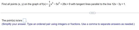 Solved Find All Points X Y On The Graph Of Chegg Com