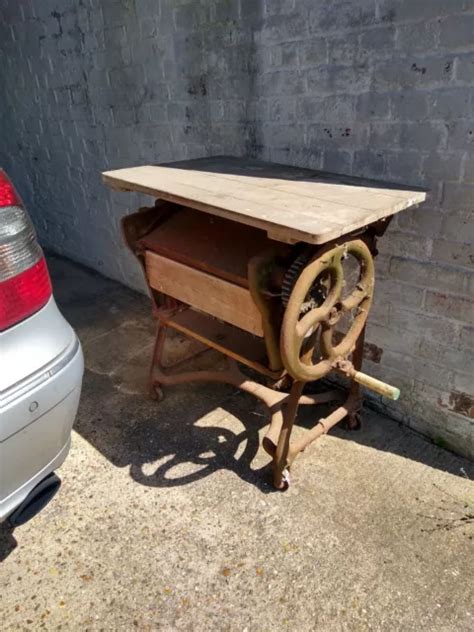 Vintage Mangle Clothes Wringer Good Project £2000 Picclick Uk