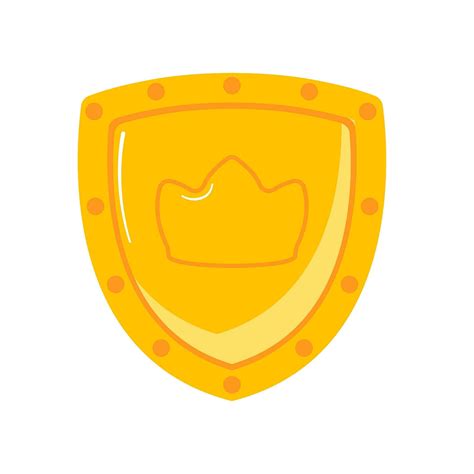 Gold Shield Cartoon 26126586 Vector Art At Vecteezy