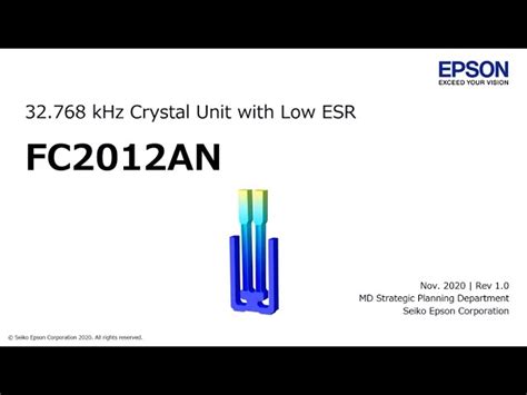 Video Technical Resources Epson Crystal Device