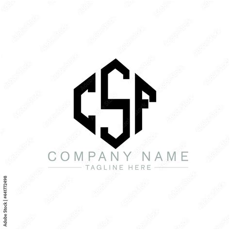 Csf Letter Logo Design With Polygon Shape Csf Polygon Logo Monogram