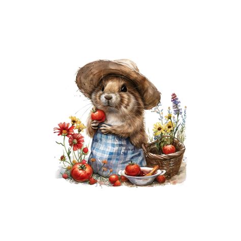 12 Cute Cooking Gopher Clipart Png Gopher Printable Watercolor