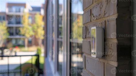 A Solarpowered Window Sensor Connected To The Security System Detecting Any Potential Breakins