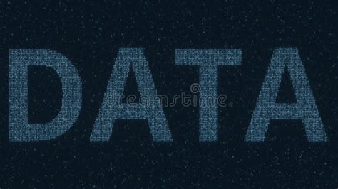 Big Data Text Consisting Of Many Symbols On Computer Monitor 3d