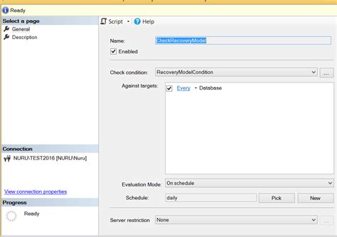 How To Check Recovery Model Of All Databases Using Policy Based Management Database Tutorials