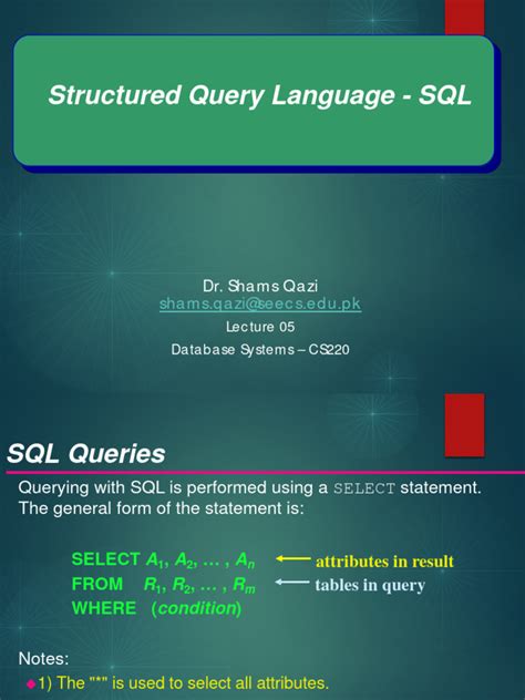 Dbms Lecture05 Pdf Relational Model Sql