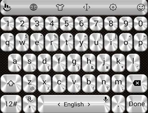 Keyboard Theme Metallic Silver Apk For Android Download