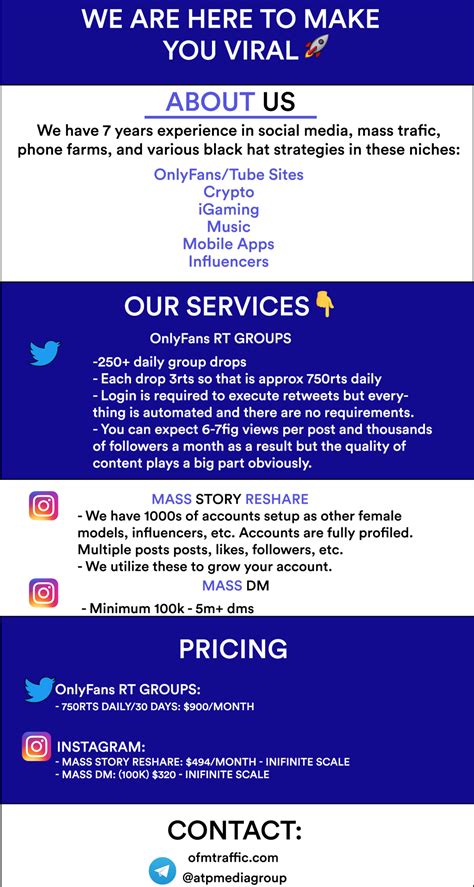 MASS TRAFFIC OFM ADULT TUBE SITES INFLUENCERS MUSICIANS BRANDS INSTAGRAM MOTHER