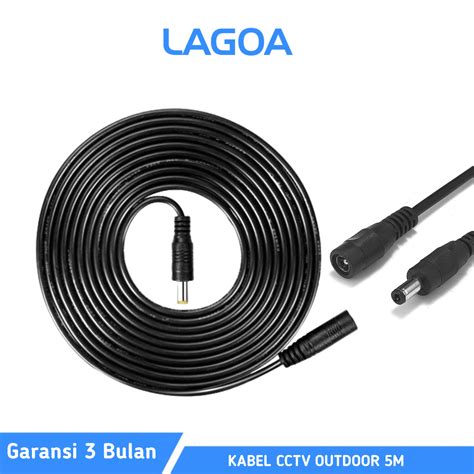 Jual Kamera Cctv Kabel Listrik Yang Diperpanjang Dc V Adapter Tersedia M Panjang Shopee