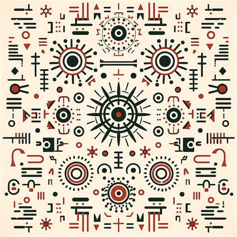 Premium Ai Image Ancient Glyphs In A Minimalist Vector Clean Monoline Art Style Adorn Your