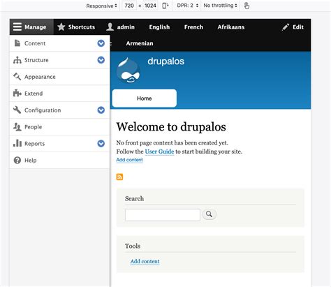 Drupal Admin Toolbar Menu Dunreport
