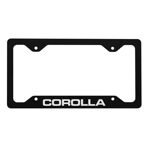 Toyota Corolla Metal License Plate Frame Aluminum Vanity Frame Etsy