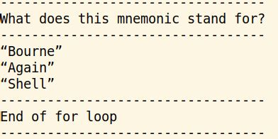 Solved Using A For Loop Write A Bash Script Properly Chegg