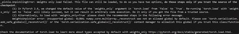 YOLOv 训练报错 UnpicklingError Weights only load failed CSDN博客