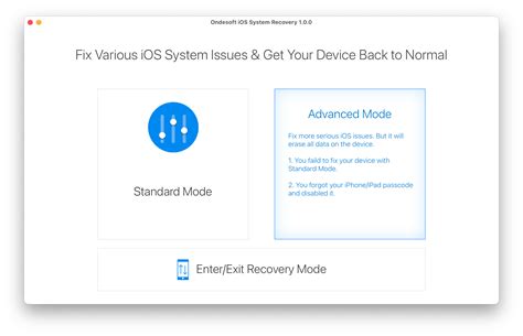 Ondesoft Ios System Recovery Fix Various Ios Issues Without Data Loss