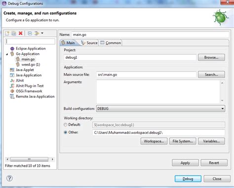 Eclipse I Could Not Debug Using Goclipse Plugin Windows Environment