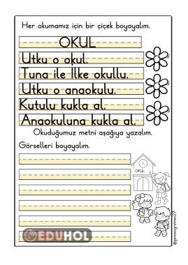 O K U Okuma Yazma Al Mas Eduhol Etkinlik Ndir Oyun Oyna Test Z Video Zle