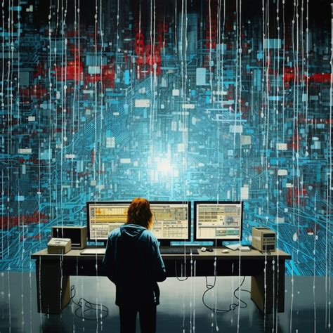 Premium Ai Image Data Corruption Mesmerizingly Rearranging Visual Elements