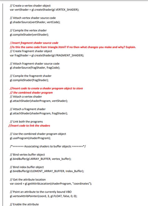 Solved Exercise 1 Draw Three Lines Using Webgl In This