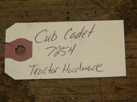 Cub Cadet 7254 7000 Series Tractor Hardware Adams Small Engine Llc