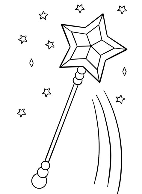 Magic Wand Printable Coloring Page Download Print Or Color Online