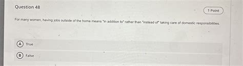 Solved Question 481 ﻿pointfor Many Women Having Jobs